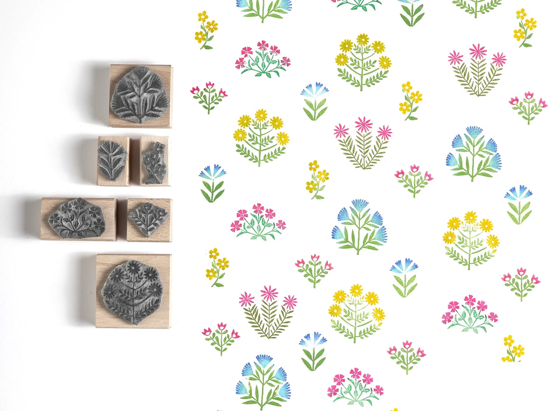 Folk Flowers Rubber Stamps and Folk Motif Rubber Stamps for card makin ...