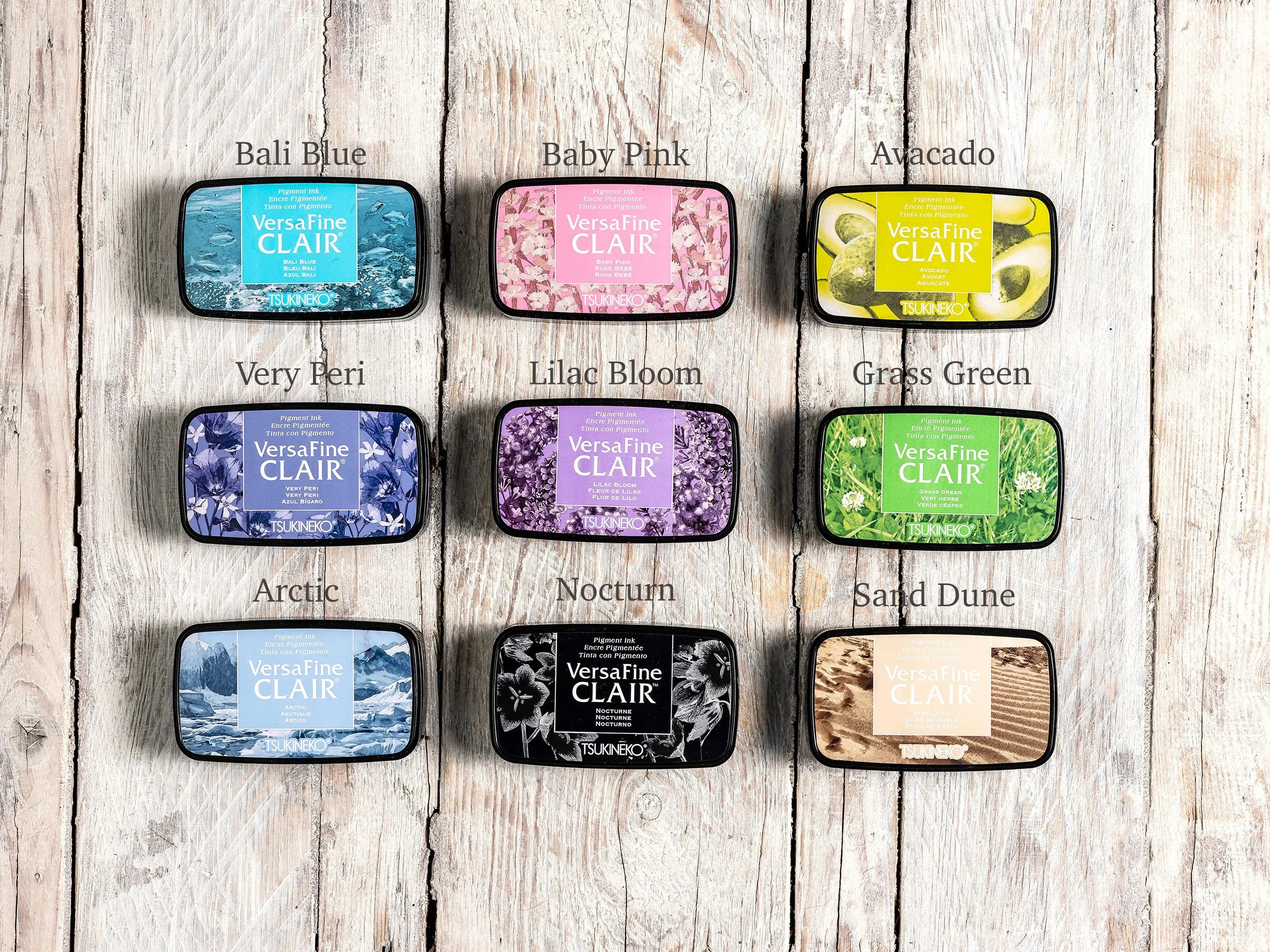 Versafine Clair ink pads, 9 new colors, Ink pad for fine details, fast ...