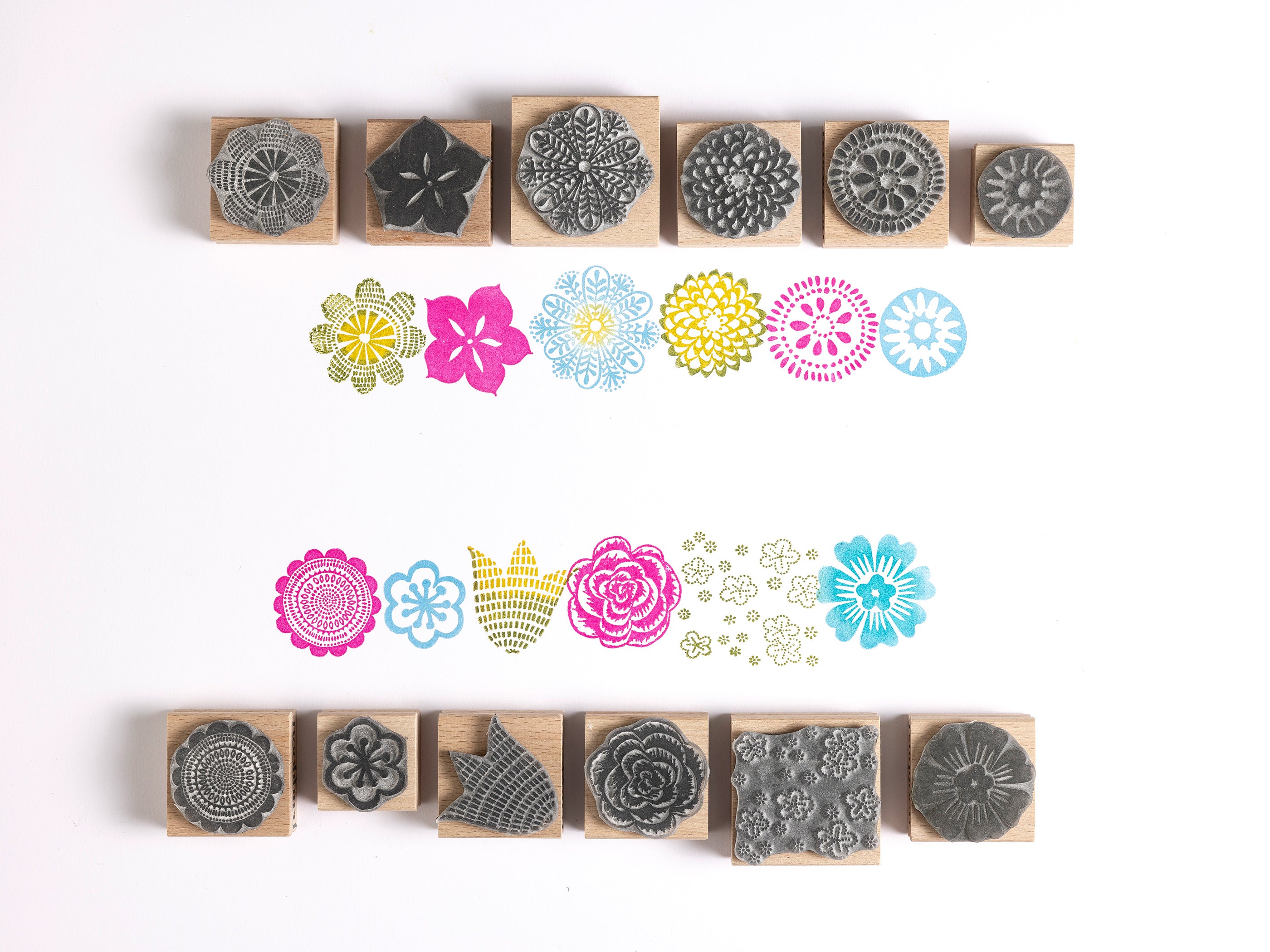 Flower Rubber Stamp, Floral Craft Stamp, Summer Stamping, Craft Gift ...