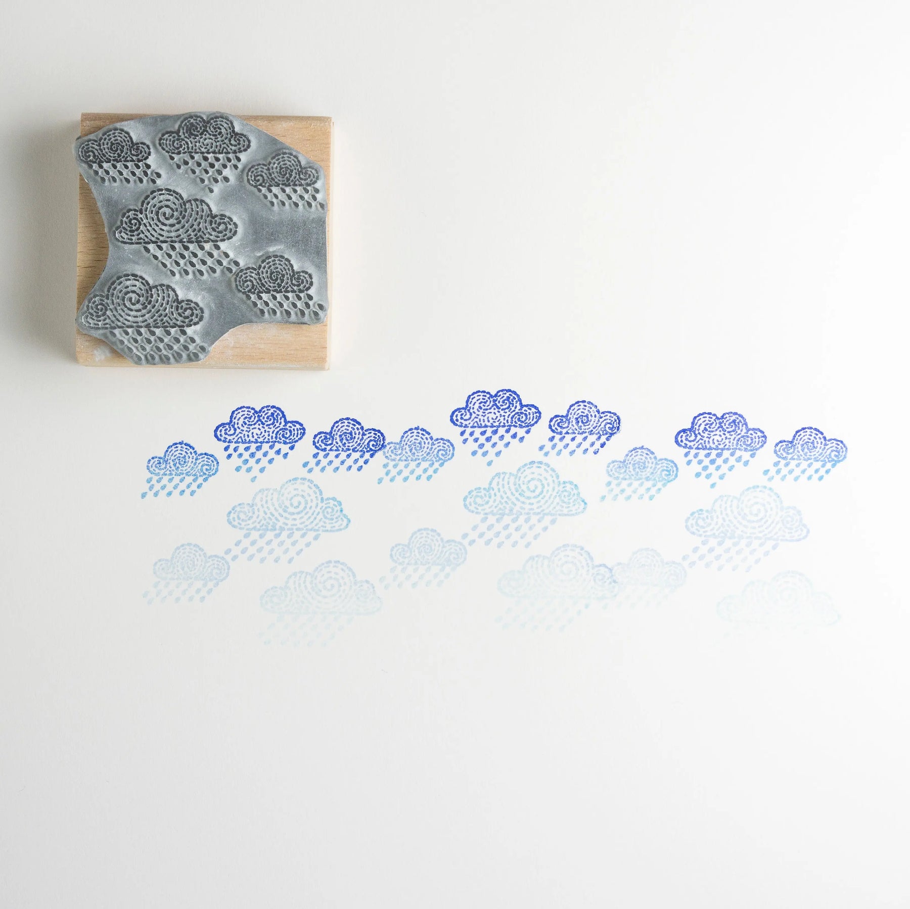 Clouds Rubber Stamp | Noolibird